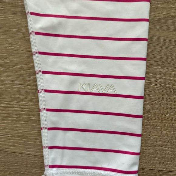 KIAVA | Pants & Jumpsuits | Kiava Pink And White Striped Leggings ...